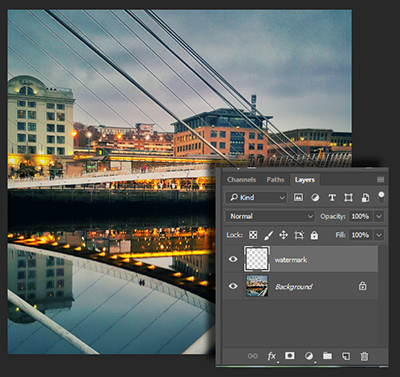 How to apply a digital watermark to your images in Photoshop